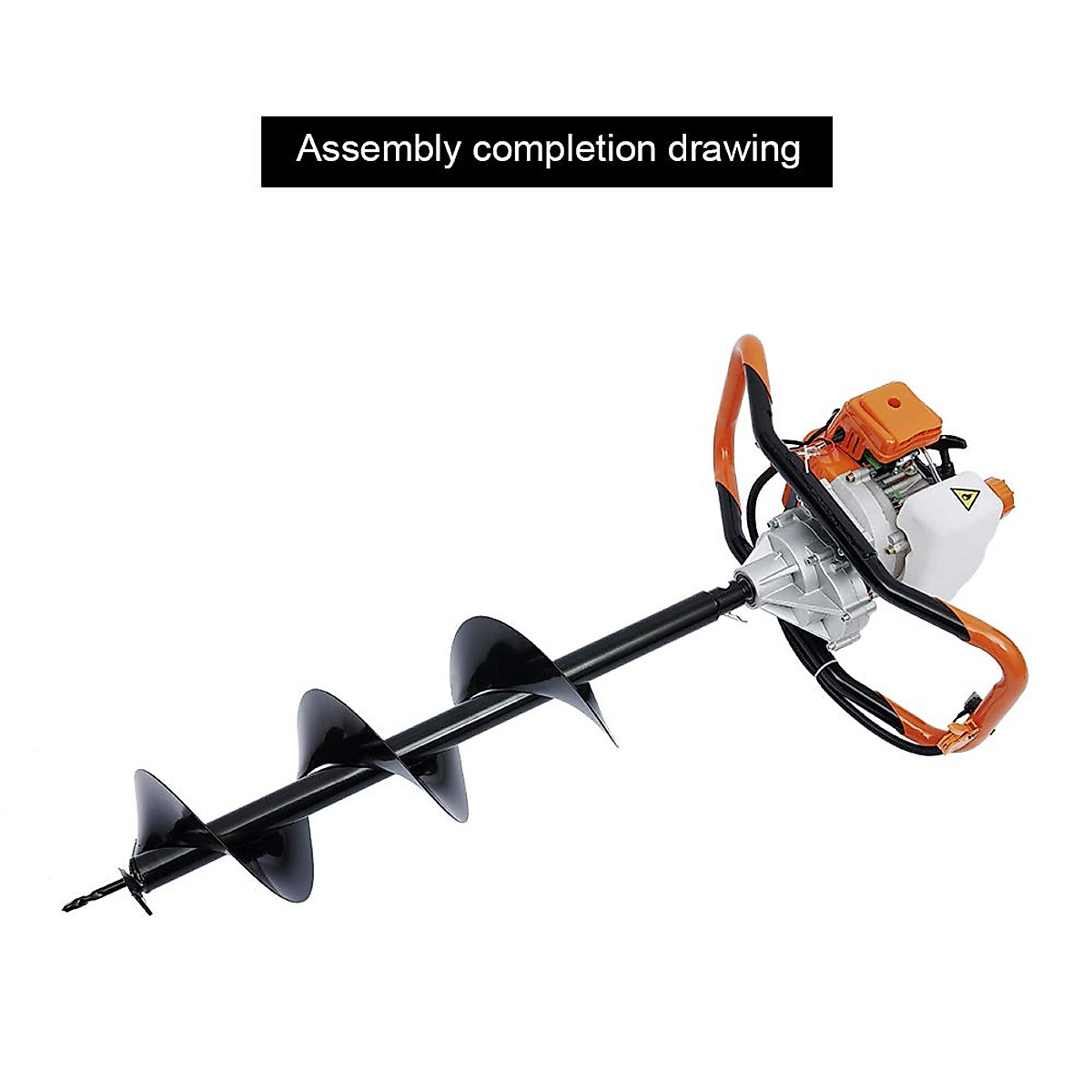 52cc Post Earth Auger Hole Digger Posthole Fence Borer Petrol Drill 8 Post Hole Digger Gas Powered Fence Ground Drill+4"/6"/8" Bit