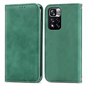 YBROY Case for Motorola ThinkPhone, Magnetic Flip Leather Premium Wallet Phone Case, with Card Slot and Folding Stand, Case Cover for Motorola ThinkPhone.(Green)