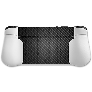 MightySkins Carbon Fiber Skin Compatible with Logitech G Cloud Gaming Handheld - Black Wood | Protective, Durable Textured Carbon Fiber Finish | Easy to Apply | Made in The USA