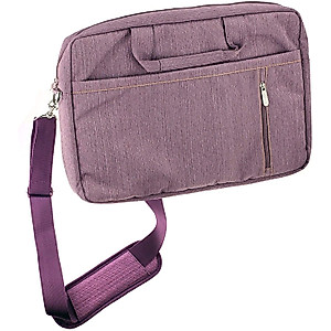 Navitech Purple Sleek Water Resistant Travel Bag - Compatible with ASUS ProArt Studiobook Pro 16 OLED (W5600) 16"