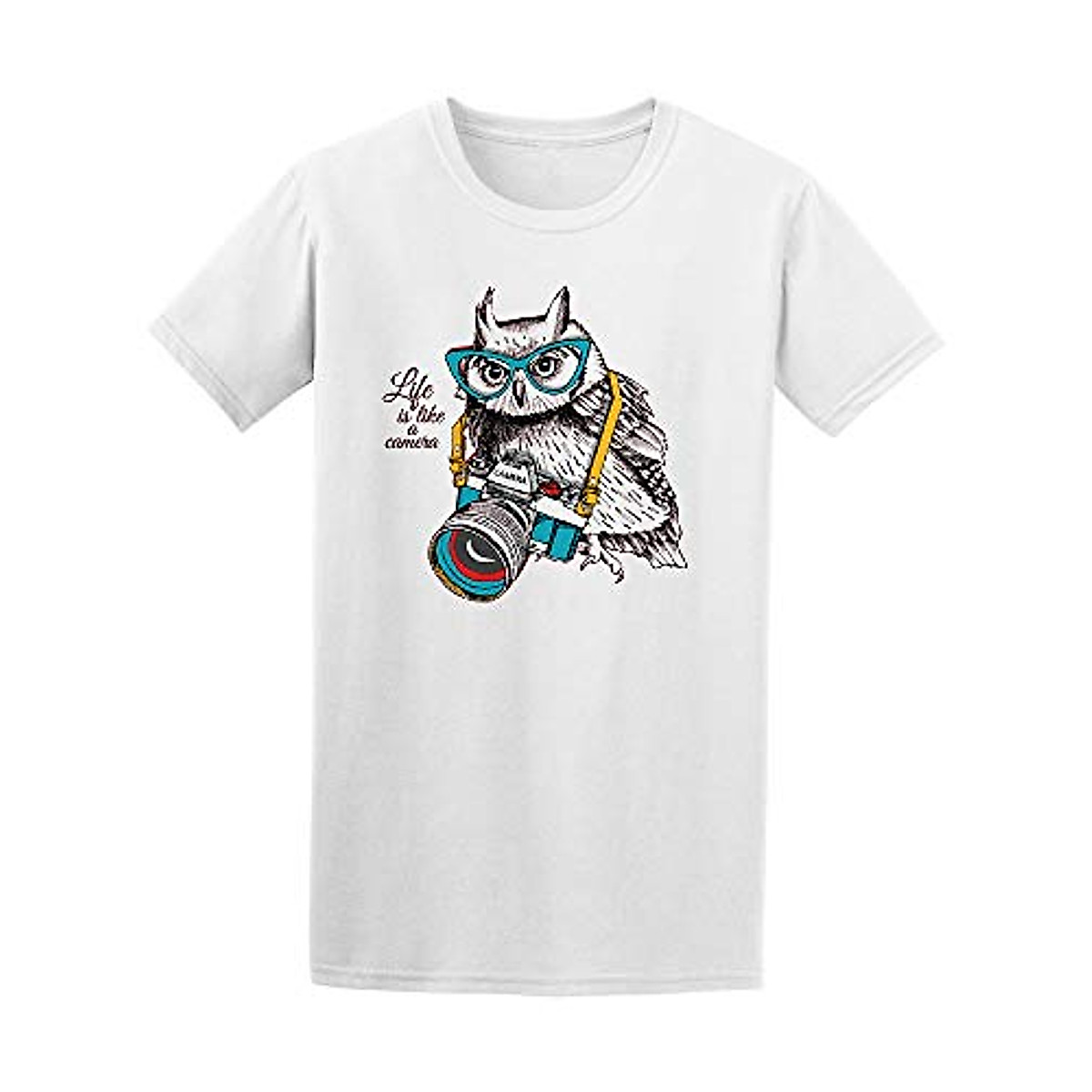 Bright Life Is Like A Camera Owl Sketch Tee - Image by Shutterstock