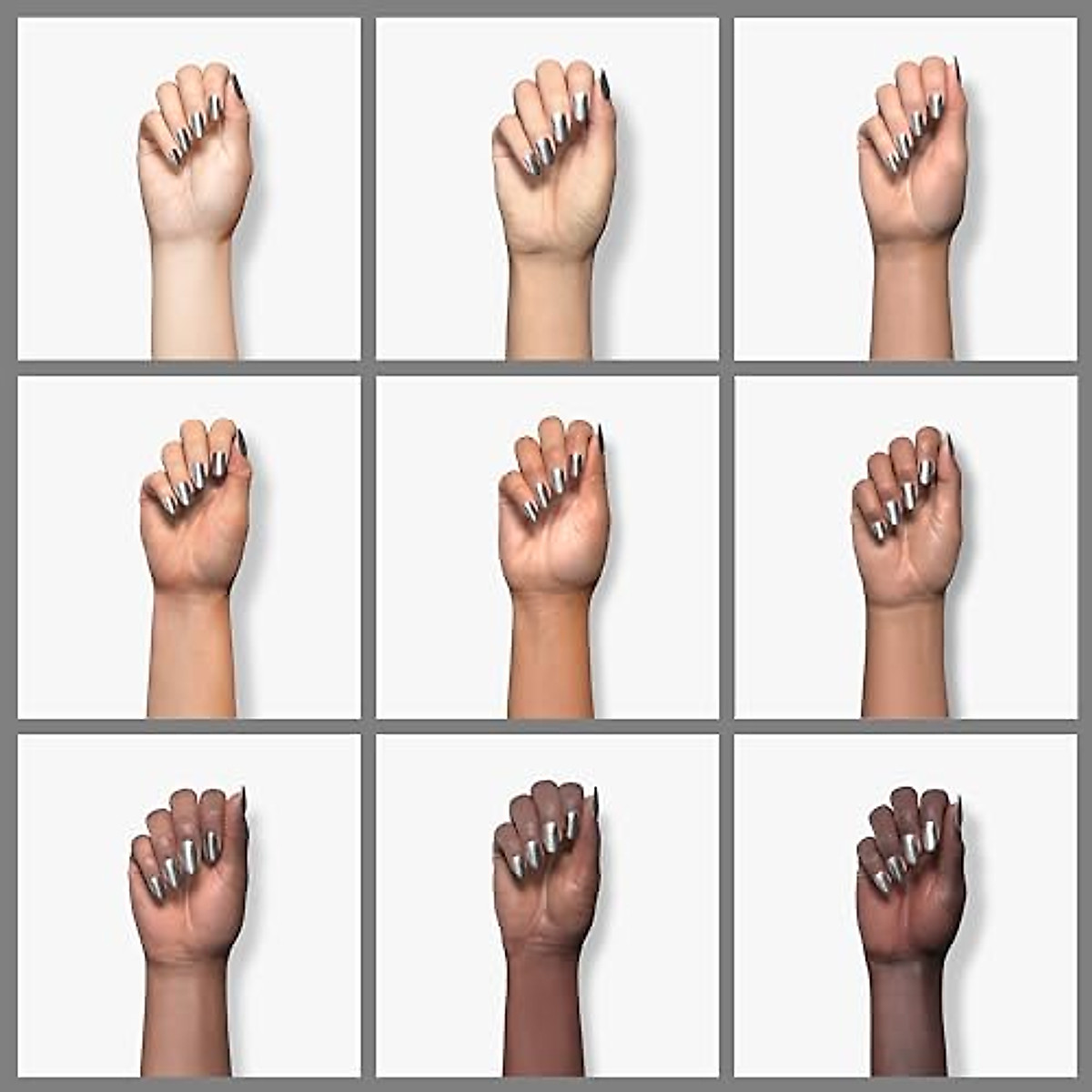 Hacaus 1PCS Mirror Metal Gel Polish Metallic Silver Gel Nail Polish Glossy Painted Nail Gel Soak Off Painting Drawing UV Gel Nail Art