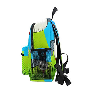 AUUXVA Kids Backpack Sport Club Golf Ball School Bag Kindergarten Toddler Preschool Backpack for Boy Girls Children