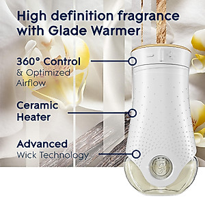 Glade PlugIns Refills Air Freshener, Scented and Essential Oils for Home and Bathroom, Sheer Vanilla Embrace, 1.34 Oz, 2 Count