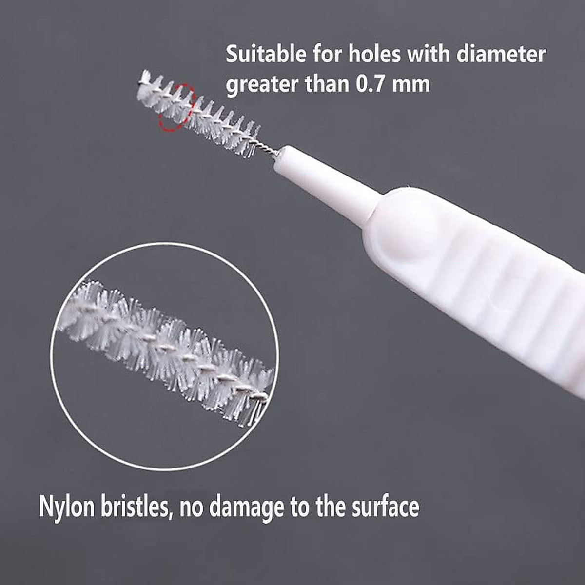 Shower Head Cleaning Brush 20pcs, Anti-Clogging Shower Nozzle Cleaning Brush Multifunctional Shower Head Cleaner Tool for Pore Hole Bathroom Home Supplies Nylon Small Cleaning Brush