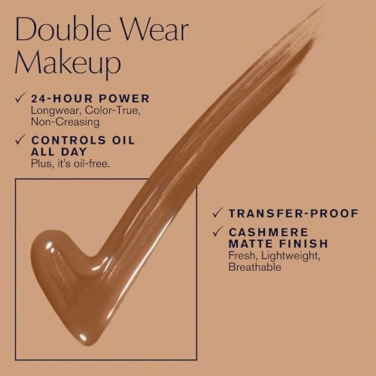 Estée Lauder Double Wear Stay-in-Place 24-Hour Long-Wear Matte Foundation Makeup, 1 Fl Oz, 4W3 Henna