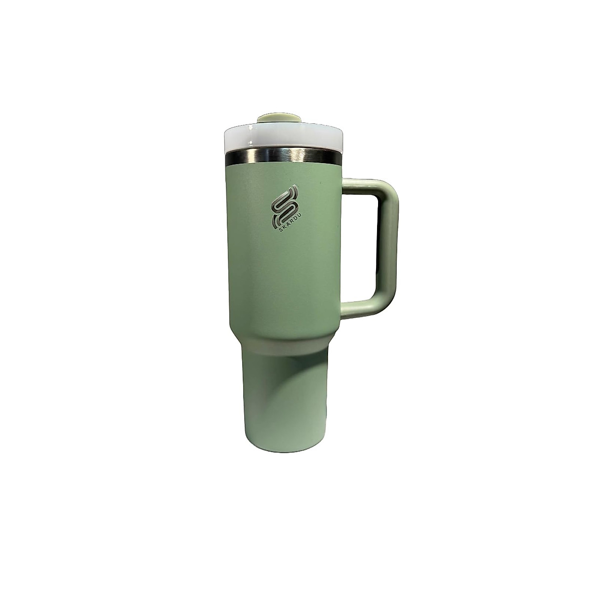 Skardu Insulated 40oz Stainless Steel Tumbler with Handle, Straw, and 2-in-1 Lid, Travel Mug (bayleaf green)
