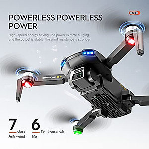 sikiwind RC Drone, Remote Control Quadcopter with 4K HD EIS Dual Camera GPS 4CH, Remote Control Drone Brushless Motor Aerial Photography 6-axis Gyroscope Toys for Kids
