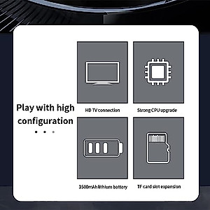 X70 Handheld Game Consoles, 128-Bit 7-Inch Large-Screen HD Double Pocket Game Console Built-in 19 Emulators Support Memory Expansion and Game Save
