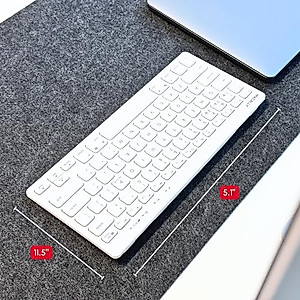 Macally Small Bluetooth Keyboard for Mac - Multi Device Wireless Keyboard for Mac Mini / Pro, Macbook Pro / Air, iMac, iPad, iPhone, PC Computer, Laptop - Compatible Apple Keyboard Wireless Compact