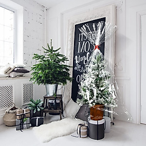 Tatuo 10 Pieces Easter Clear Basket Bags Cellophane Wrap Plastic Bag for Gifts Teachers Students Friend Gifts Baskets Party Festivals, 30 x 44 Inch