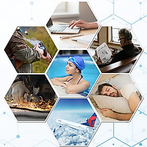 Ear Plugs for Sleeping - Vegpoet Reusable Moldable Silicone Earplugs Noise Cancelling Reduction for Concerts, Swimming, Shooting, Snoring, Airplane, Musicians, Motorcycle, 12 Pack