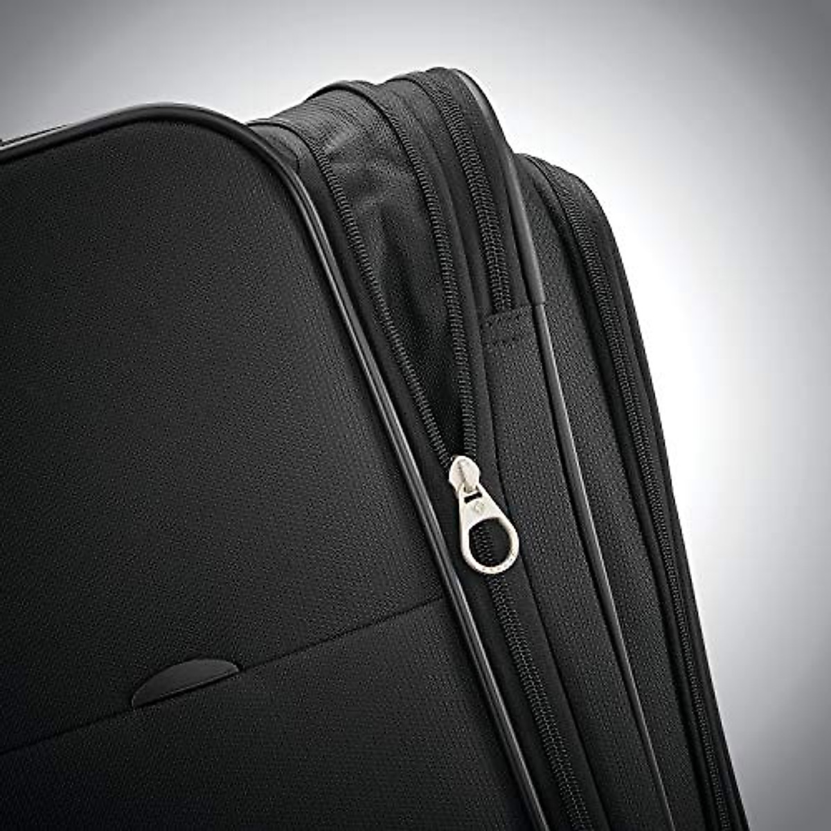 Samsonite Ascella X Softside Expandable Luggage with Spinners, Black, 2PC SET (Carry-on/Medium)