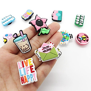 Scxxbsw 12PCS Cartoon VSCO Shoe Charms Fit For Clog Sandals Shoe Decoration For Kids Girls Women party Favors…