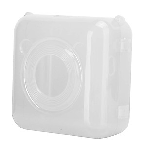 Printer Protective Case, Pocket Printer Protective Shell Pocket Printer Case Printer Accessory Shockproof Travel Protective Case for Peripage Pocket Printer Accessory（Transparent/Pink）