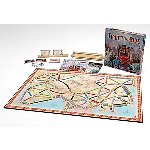 Ticket to Ride Asia Board Game EXPANSION - Expand Your Railway Adventures! Fun Family Game for Kids & Adults, Ages 8+, 2-6 Players, 30-60 Minute Playtime, Made by Days of Wonder