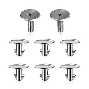 neynavy 8 PCS Lower Engine Cover Bolt Pin Screws, Radiator Engine Access Cover Pin, Lower Engine Cover Bolt Radiator Access Cilps, Suitable for Accord Civic CRV (Silver)