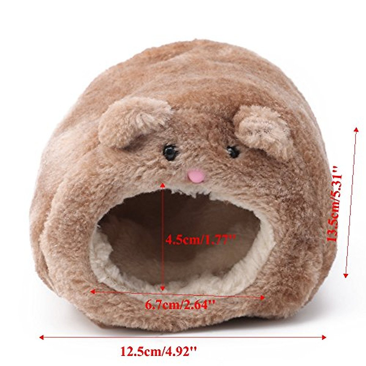 Julyshop Blue Plush Hammock Bed House Toys for Ferret Rat Hamster Squirrel Parrot Hanging