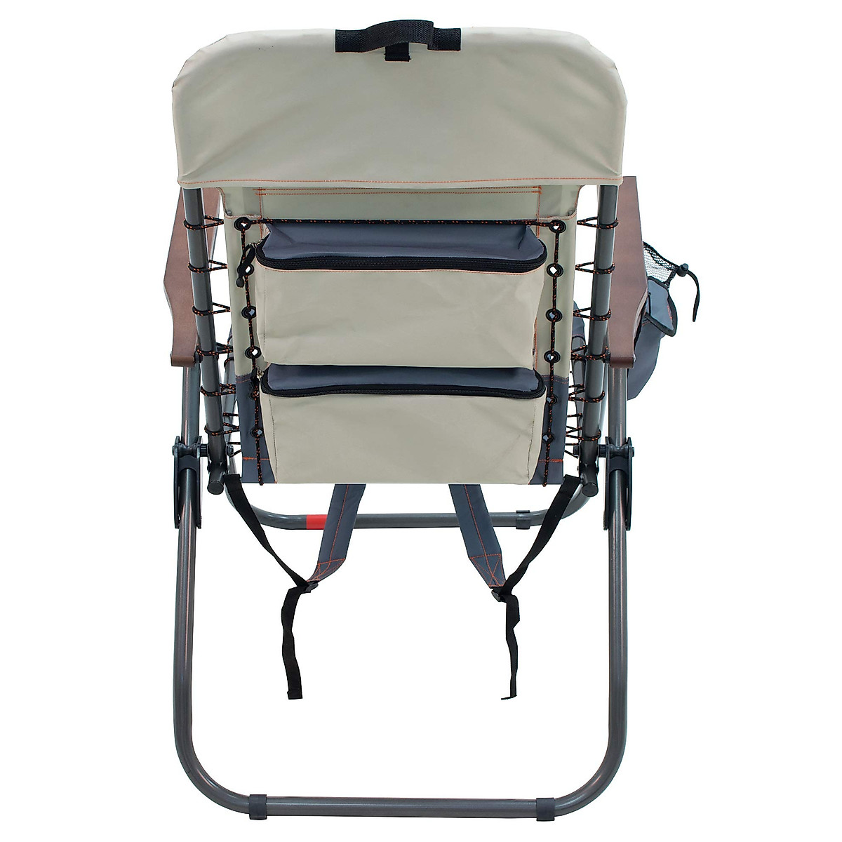 Arrow Storage Products Hi-Boy 4-Position Lace-Up Suspension Removable Backpack Bag Camp Chair, 17", Slate/Putty