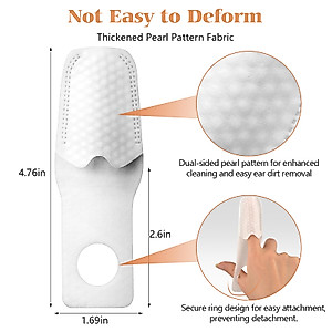 MOTAWEEK Dog Ear Wipes Finger - Portable and Convenient 50-Pack for Gentle Cleaning & Infection Treatment of Dogs' & Cats' Ears, Eyes, and Pets, Fresh and Comfortable Experience