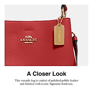 COACH Small Town Bucket, Red Oxblood