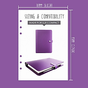 LUX Compact: Address Book – LUX Productivity Refill Pack - Planner Page Inserts - Compatible with The LUX Compact 6-Ring Binder Organizer