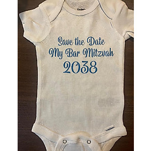 Bat mitzvah 2037 2038 baby girl onesie ® bar mitzvah jewish boy onesie ® bodysuit infant one piece