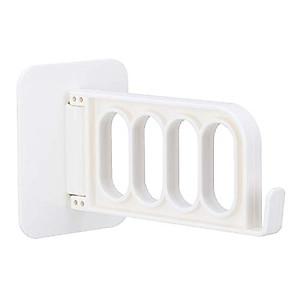 Tuzoo Laundry Rack, Adhesive Laundry Rack, Cloth Drying Rack Punch-Free Adhesive Laundry Rack for Home Door, Wall Bathroom(Beige)