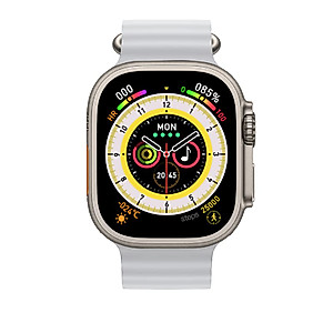 Original New DT8 Ultra+ Smart Watch Wireless Charging Temperature Heart Rate Smartwatch for Phone PK DT7 MT8 Z8 N8 Watch Ultra (Gray)