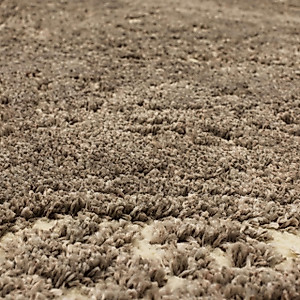 Mohawk Home Francesca Ornamental Medallion Sand 10' x 14' Shag Area Rug Perfect for Living Room, Dining Room, Office