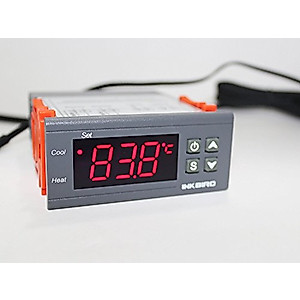 Inkbird Dual Stage DV 12V Digital Temperature Controller Fahrenheit Thermostat Heating and Cooling for Homebrewing Brew Fermenter Fridge Incubator Greenhouse
