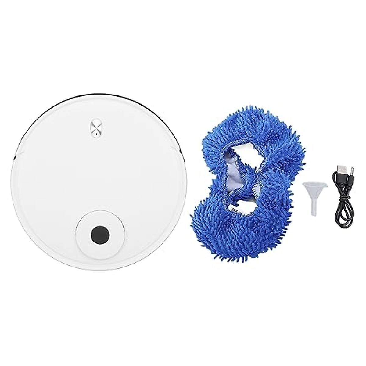 Pssopp Robot Vacuum and Mop Combo Mopping Machine Floor Wiping Machine Machine Cleaner Automatic for Supply Robotic Vacuums (White)