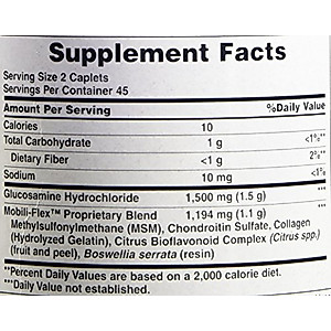 Puritan's Pride 2 Pack of Triple Strength Glucosamine, Chondroitin & MSM Joint Soother Puritan's Pride Triple Strength Glucosamine, Chondroitin & MSM Joint Soother-90 Caplets