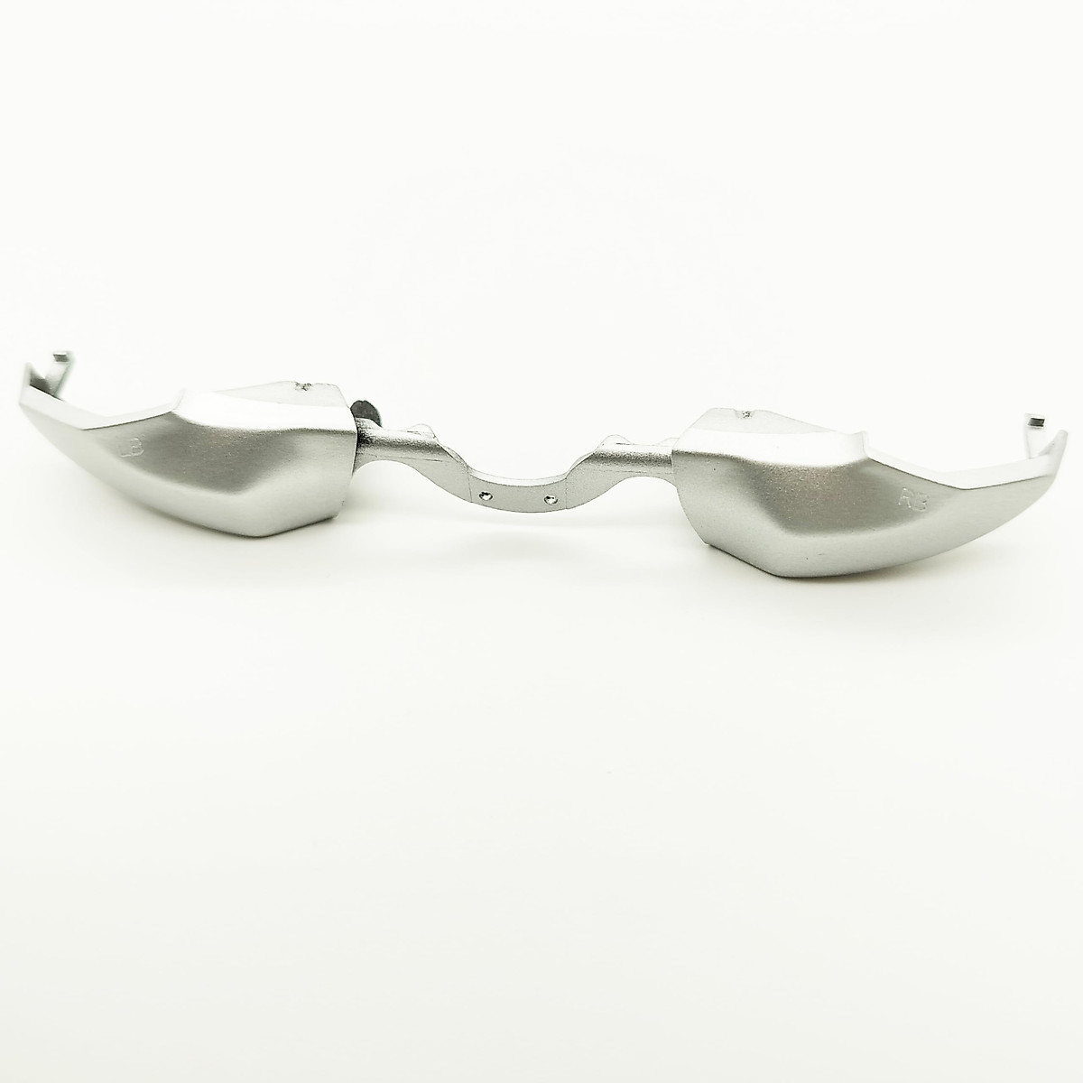 2X Plastic Bumper Buttons Lb Rb Module Replacement Part for Microsoft Xbox One Elite Controller (Silver)