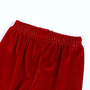 MYGBCPJS Kids Velvet Pajamas Toddler Button-Down Solid Long-Sleeve T-Shirt Top + Pants 2PCS Christmas Outfits Clothes