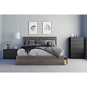 Nexera Night Stand , Black