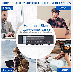 P83G001 Battery Replacement,F62GO F62G0 Battery for Dell Inspiron 13 7000 2-in-1 7386 2-in-1 39dy5 13 7373 2-in-1 7370 7380 p83g 039dy5 0rpjc3 p87g p91g P83G002 vostro 5370