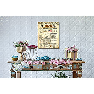 94th Birthday Party Decorations Supplies Anniversary Card Gifts for Man/women Turning 94Years Old Back in 1928 Print Frame Canvas 94th Birthday Card for Him or Her (11inchx14inch, 1928-canavs Frame)