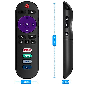 New Replacement Remote Control Applicable for TCL Roku TV 43S425 55S425 65S425 75S425 40S325 32S325 32S327 43S525 55S525 65S525 75R615 49S405 32S305 32S3750 40S305 43S305 32S800 65C803 55C803 75C803