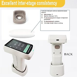 VTSYIQI Handheld Color Spectrophotometer Analysis with Measurement Repeatability ΔE*ab≤ 0.04 Single Aperture Φ8mm Φ11mm Software Support Windows 3.5 inches Full Color Screen Smart Auto Calibration