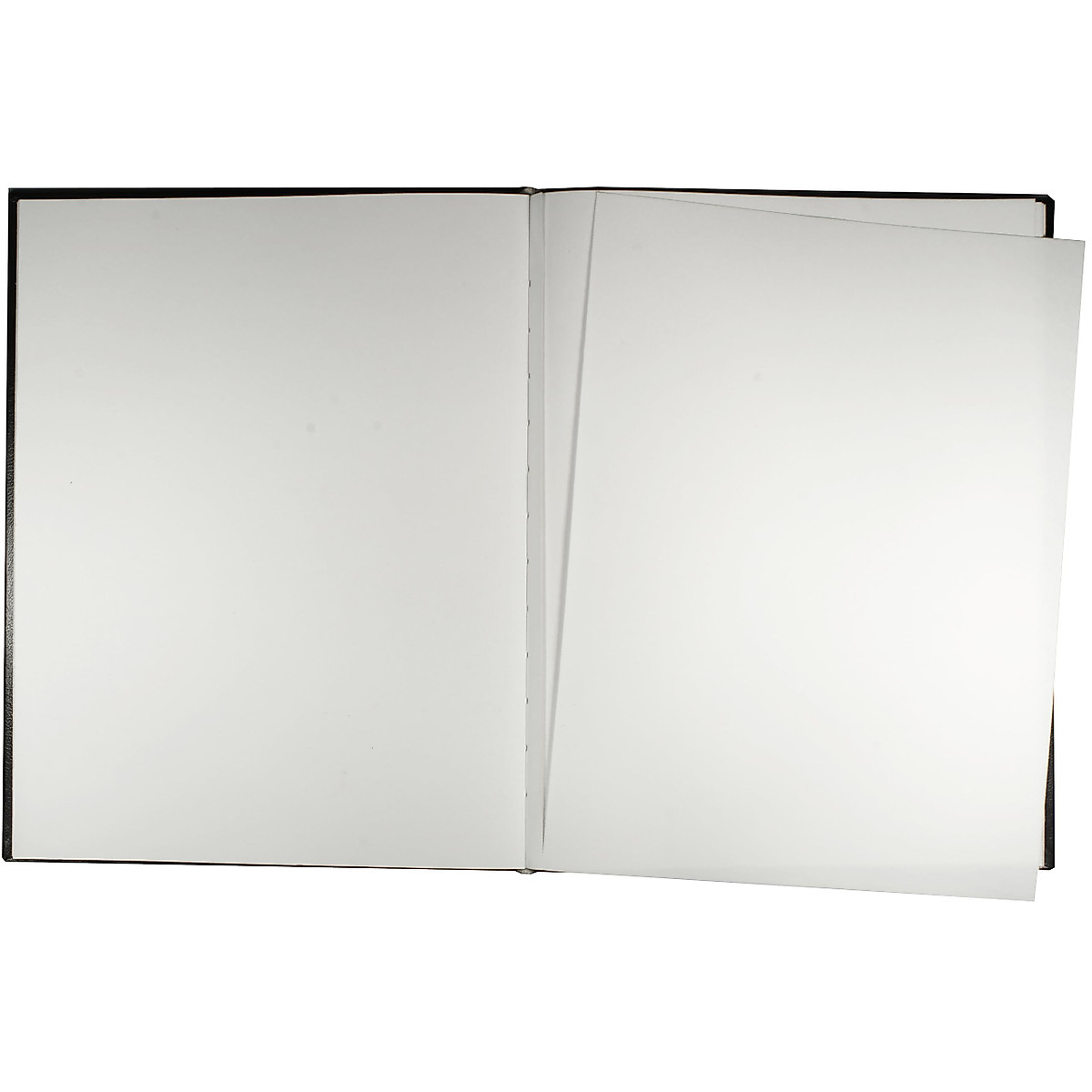 Premium Black Sketchbook - Large (8-1/2 inch x 11 inch, Micro-Perforated Pages)