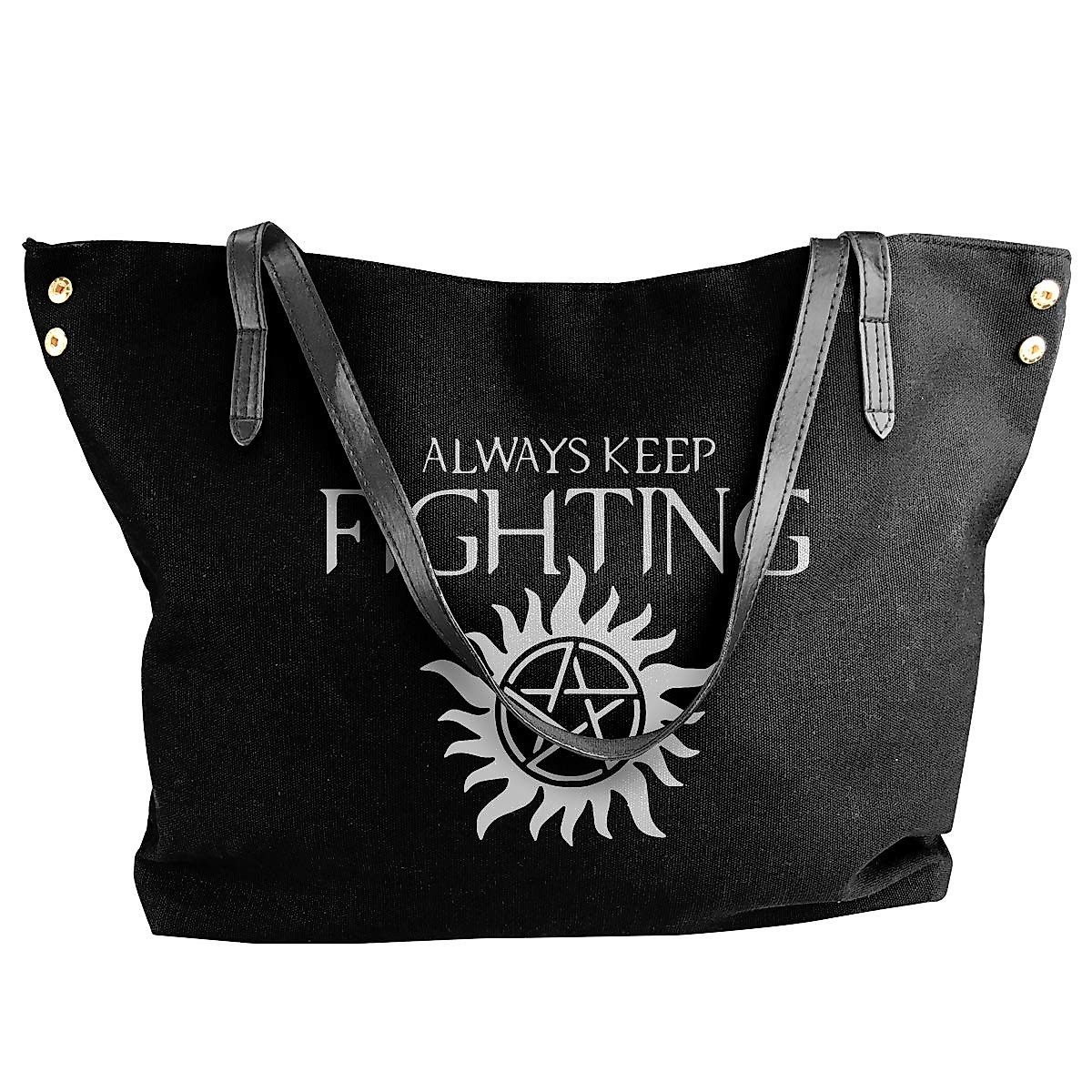 Always Keep Fighting Supernatural Womens Travel Fashion Style Shoulder Pack Handbag Bags