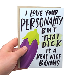 Sleazy Greetings Funny Valentines Day Cards For Him | Birthday Card For Men | Real Nice Bonus | Naughty Anniversary Cards For Husband