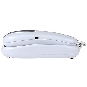 Slimline White Colored Phone for Wall Or Desk with Memory