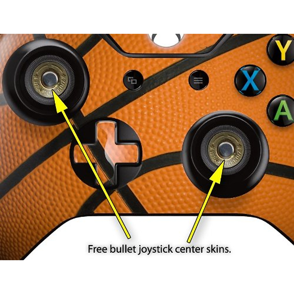 WraptorSkinz Decal Style Vinyl Skin Wrap compatible with XBOX One Original Wireless Controller Basketball - (CONTROLLER NOT INCLUDED)