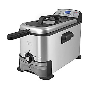 Kalorik® 3.2 Quart Digital Deep Fryer with Oil Filtration, Stainless Steel