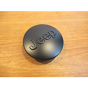 Mopar 2013-2021 Jeep Black Center Caps (4) for 17x6.5 17x7.5 & 18x7 Wheels OEM