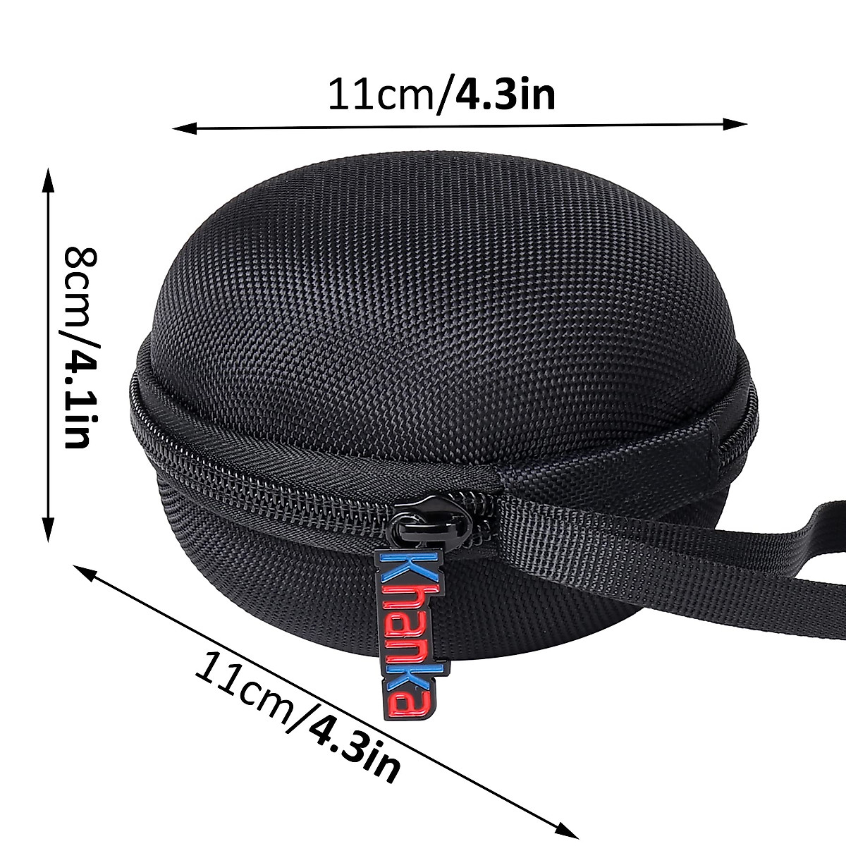 Khanka Hard Travel Case Replacement for UCOMX Nano Magnetic 2 in 1 Wireless Charger, Wireless Folding Charging Station, Case Only (Black)