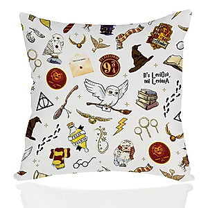 RBAFAO My Magic Not Today Throw Pillow Covers, Harry Reading Pillow Case for Book Lovers Gifts for Her Him Birthday Christmas 18 x 18Inch (Magic-02)