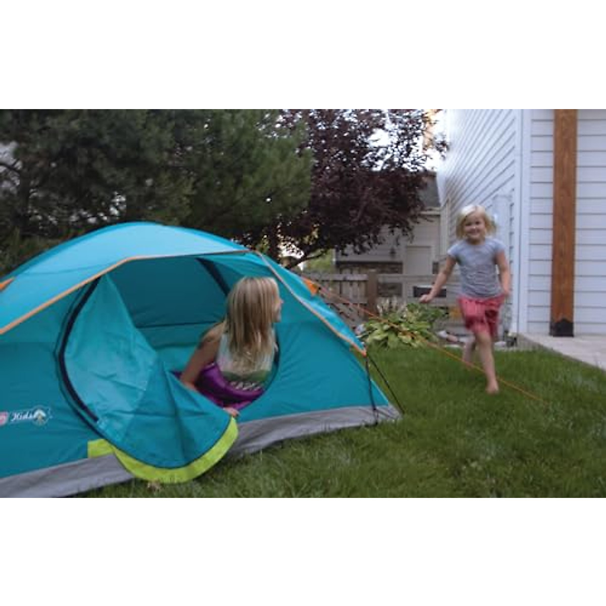 Coleman Kids Wonder Lake Tent, 2-Person Glow-In-The-Dark Tent for Campsite, Backyard, or Indoor Use, Sets Up in About 10 Minutes, Rainfly Included
